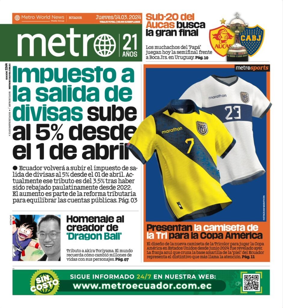 DIARIO METRO ECUADOR | Mucho Mejor Ecuador